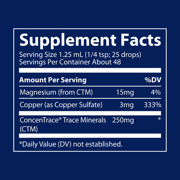 Trace Minerals Ionic Copper - Supplements.co.nz