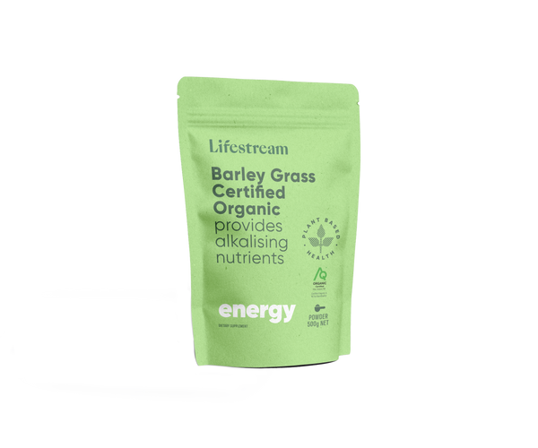 Lifestream Certified Organic Barley Grass Powder 500g Nutrient-Rich Su ...