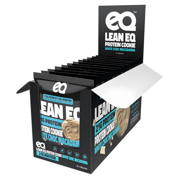 EQ Lean Protein Cookies 85g x12 - Supplements.co.nz