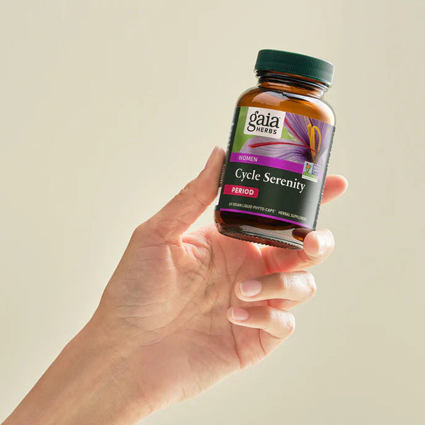 Gaia Herbs Period Cycle Serenity Saffron Mood Support 60 Capsules ...