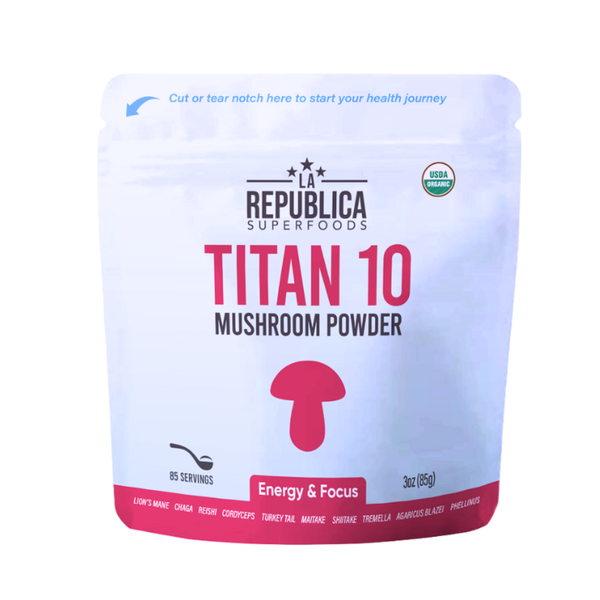 LA Republica Superfoods Titan 10 Mushroom Powder 85g - Supplements.co.nz