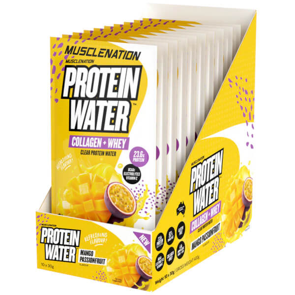Muscle Nation Protein Water Sachets 30g x10 - Supplements.co.nz