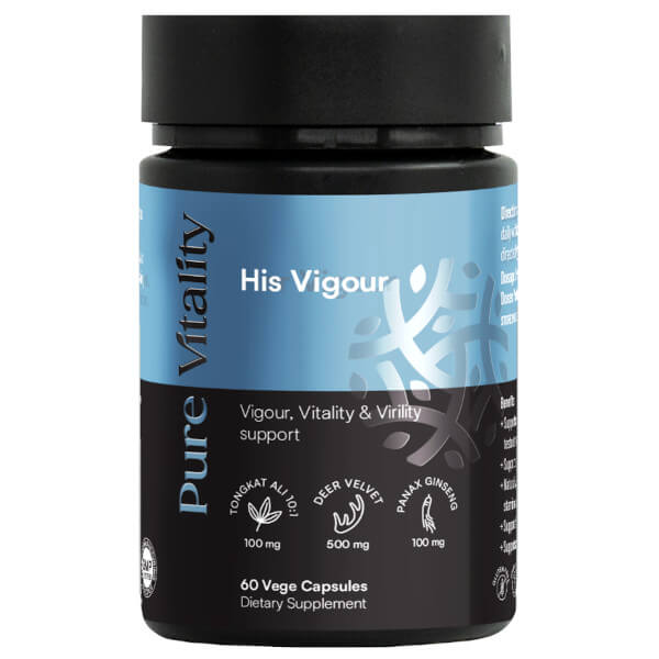 Pure Vitality His Vigour 60 Caps - Supplements.co.nz