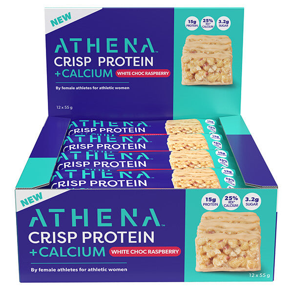 Athena Crisp Protein + Calcium Bars 55g x12 - Supplements.co.nz