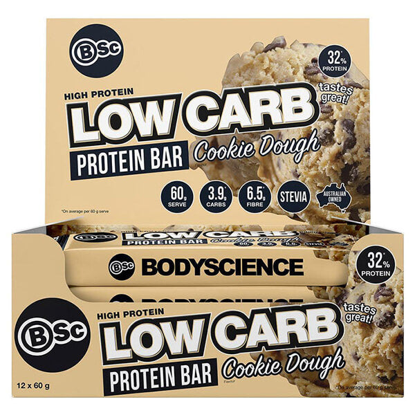 BSc Body Science High Protein Low Carb Bars 12x60g - Supplements.co.nz