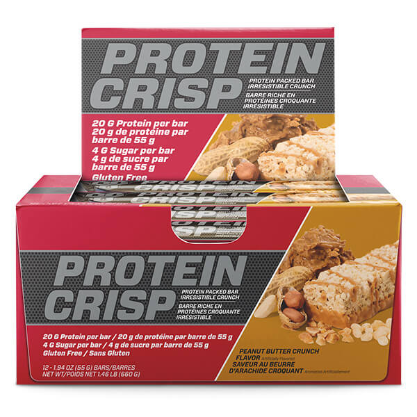 BSN Protein Crisp Bars 55g x12 - Supplements.co.nz
