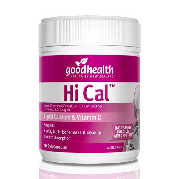 Good Health Hi Cal - Liquid Calcium & Vitamin D 150 Caps - Supplements ...