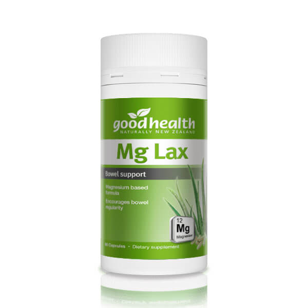 Good Health Mg Lax Bowel Support 60 Capsules - Supplements.co.nz