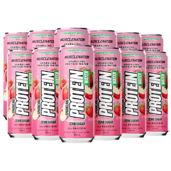 Muscle Nation Sparkling Protein Water 330ml x12 - Supplements.co.nz