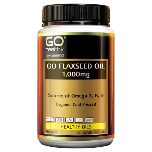 Go Healthy Go Flaxseed Oil 1000mg 440 Capsules - Supplements.co.nz