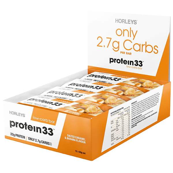 Horleys Protein 33 Low-Carb Bars Box of 12 - Supplements.co.nz