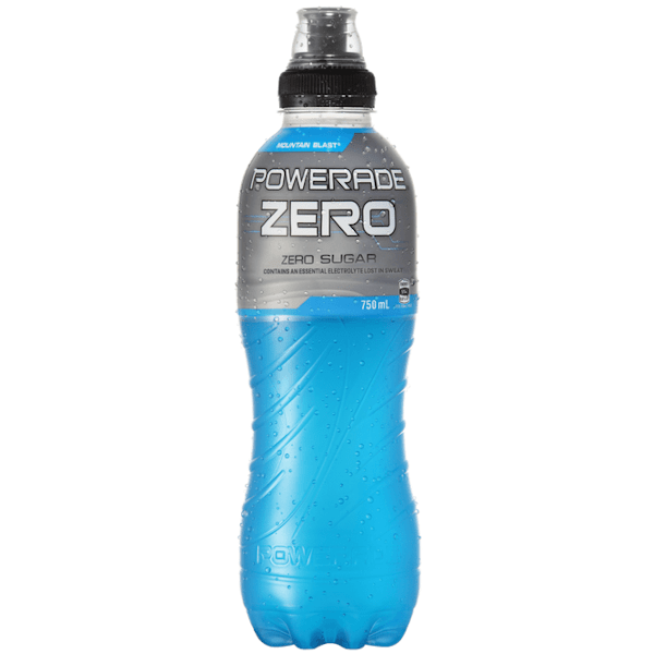 Powerade Zero 750ml x15 - Supplements.co.nz