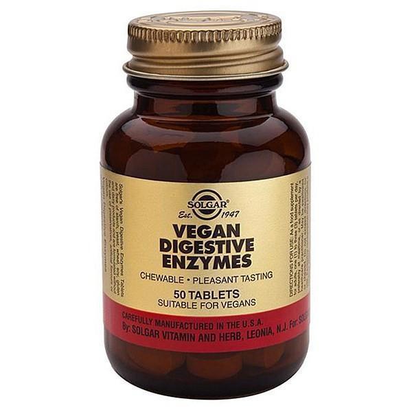 Solgar Vegan Digestive Enzymes 50 Tablets - Supplements.co.nz