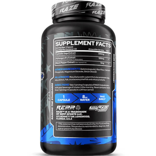 Repp Sports Raze Ecdysterone+ 60 Caps - Supplements.co.nz