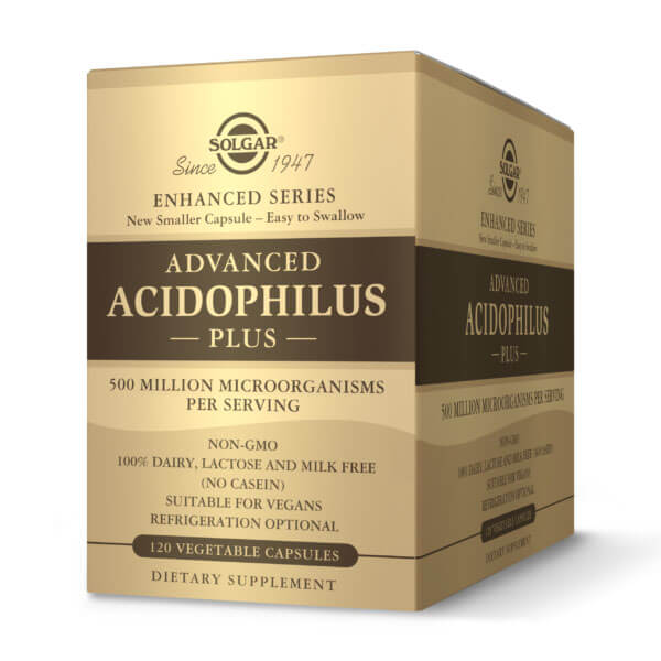 Solgar Advanced Acidophilus Plus 120 Vegetable Caps - Supplements.co.nz