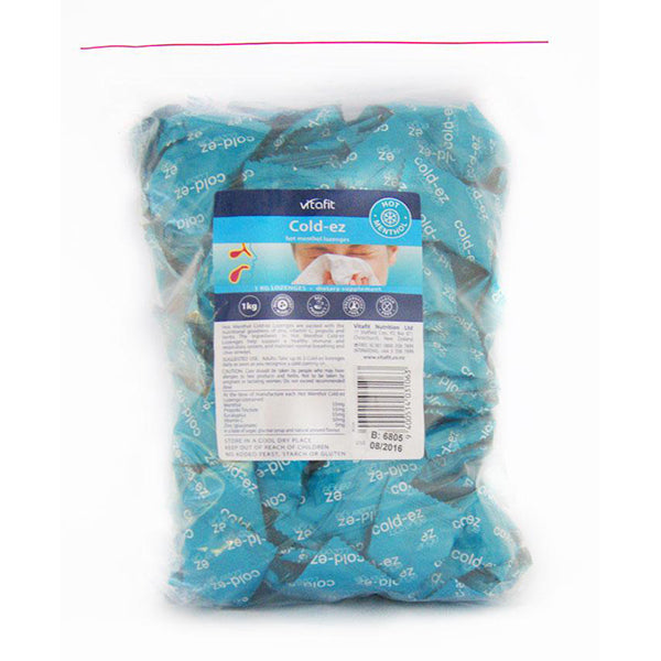 Vitafit Cold-ez Hot Menthol Lozenges 1kg - Supplements.co.nz